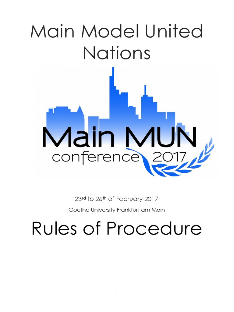Mainmun Rop 2017 | PDF | Committee | United Nations