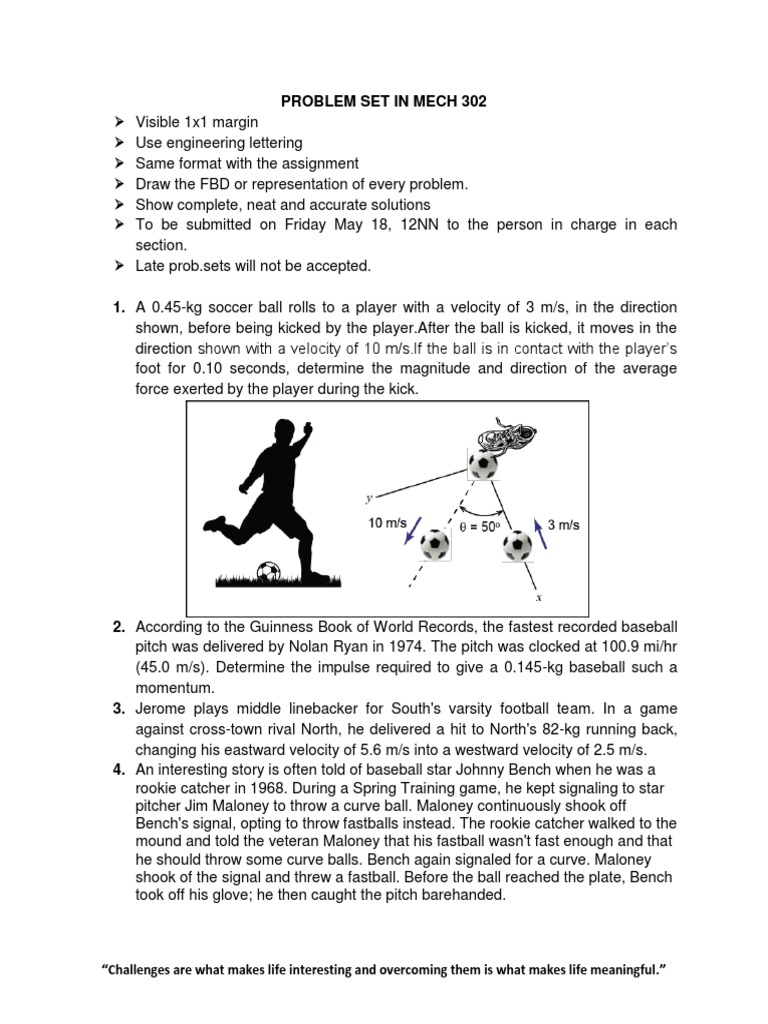 Prob Set Finals | PDF | Collision | Momentum