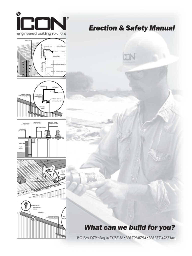 Erection Manual PEB Building, PEB, Manual | PDF | Specification (Technical Standard) | Concrete