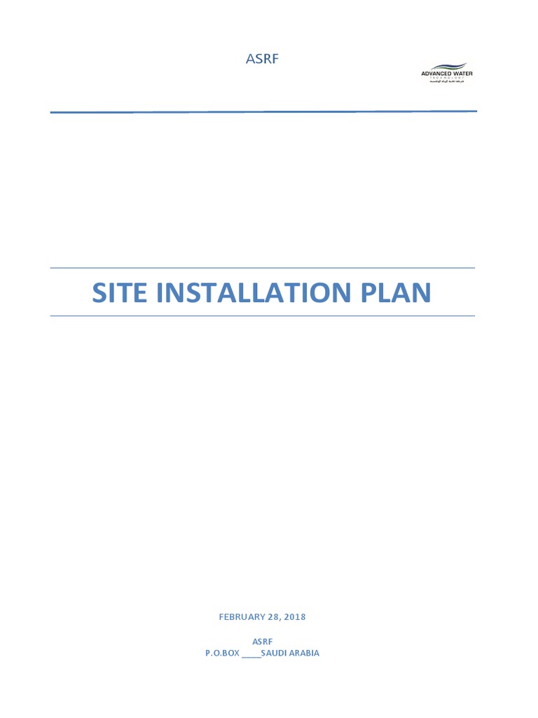 26 Site Installation Plan | PDF | Concrete | Deep Foundation