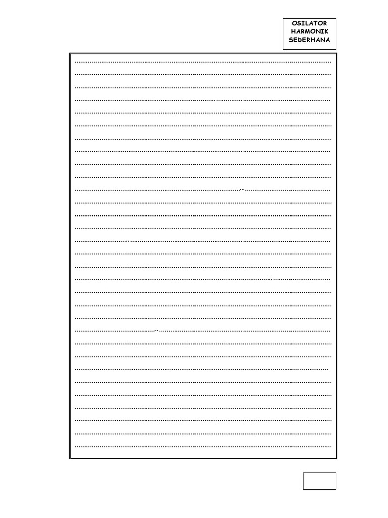 Kertas Garis Garis | PDF