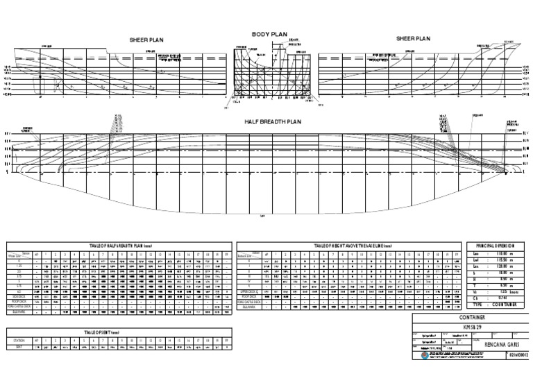 Body Plan: Sheer Plan Sheer Plan | PDF | Ships