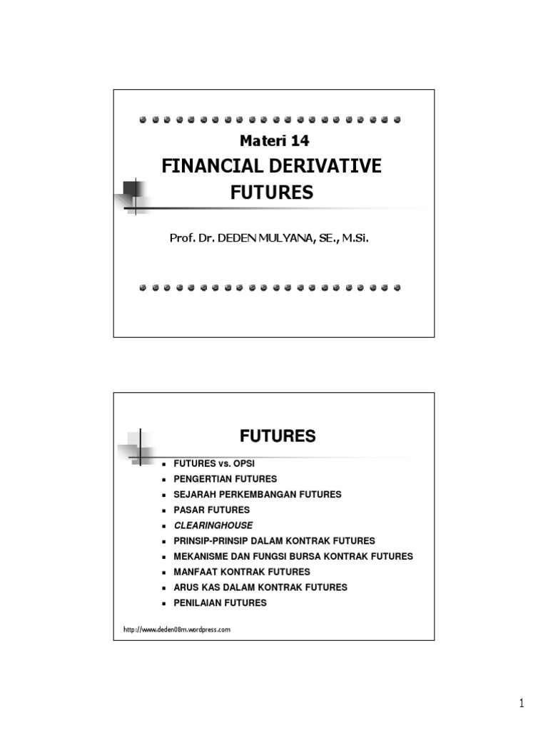 Financial Derivative Futures: Materi 14 | PDF