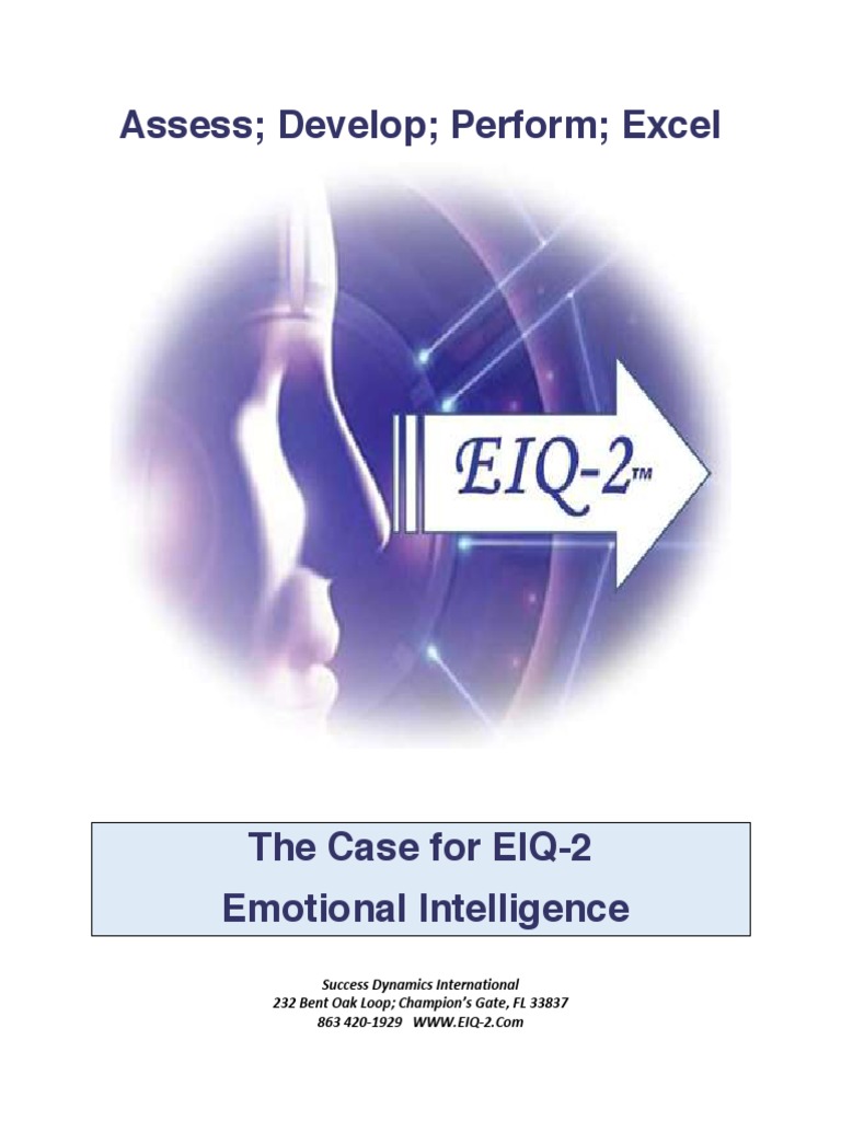 EIQ 2 Validity Study | PDF | Emotional Intelligence | Educational ...