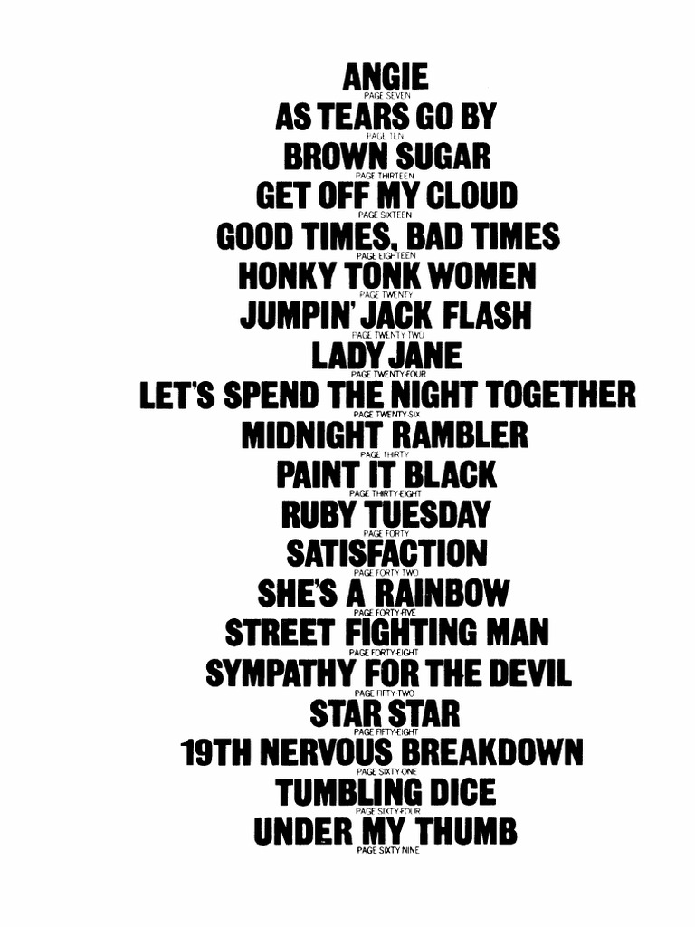 Rolling Stones Greatest Hits PDF | PDF