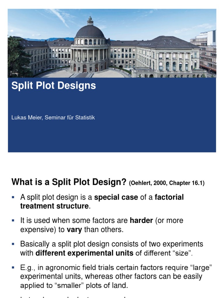 08 Split Plots | PDF | Errors And Residuals | Experiment