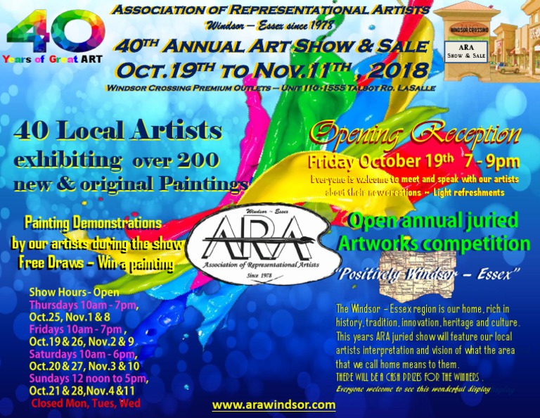 Poster Ara 2018 Show | PDF | Communication Design | Paintings