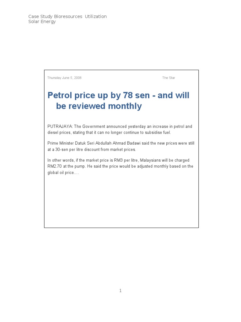 Case Study-Solar Energy | PDF | Power Inverter | Solar Power