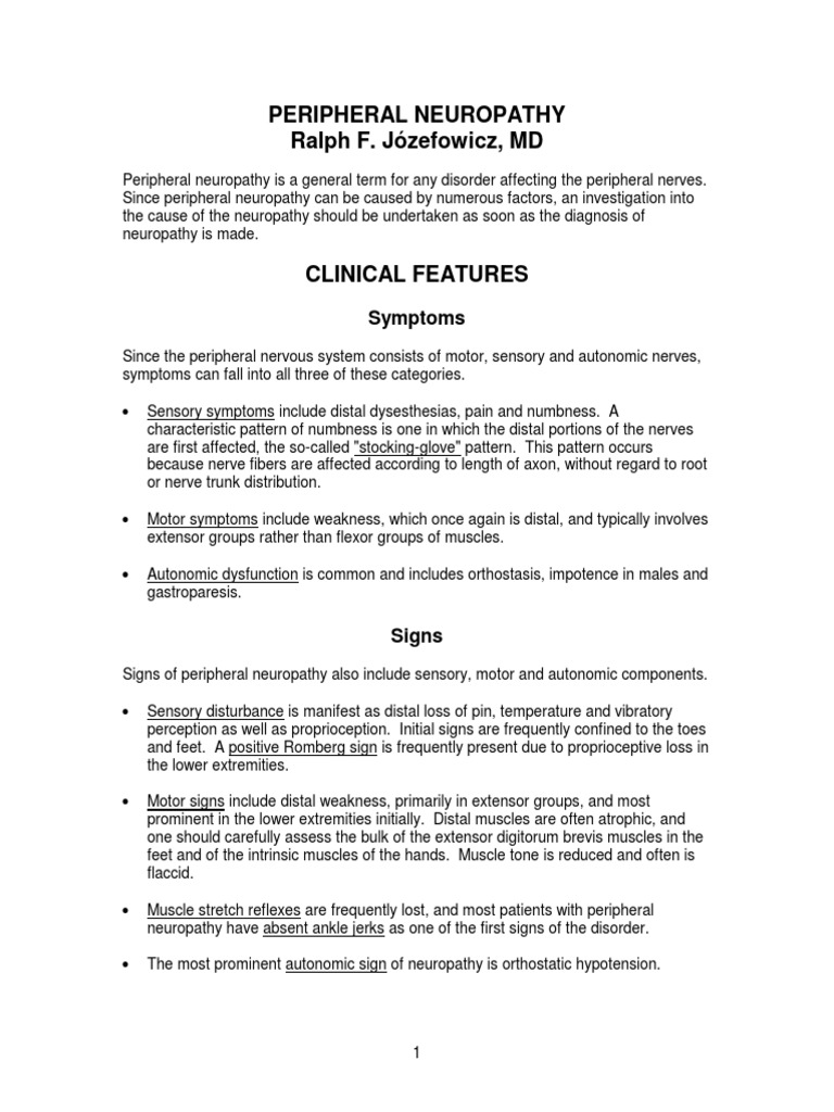 Understanding Peripheral Neuropathy | PDF | Peripheral Neuropathy | Myelin