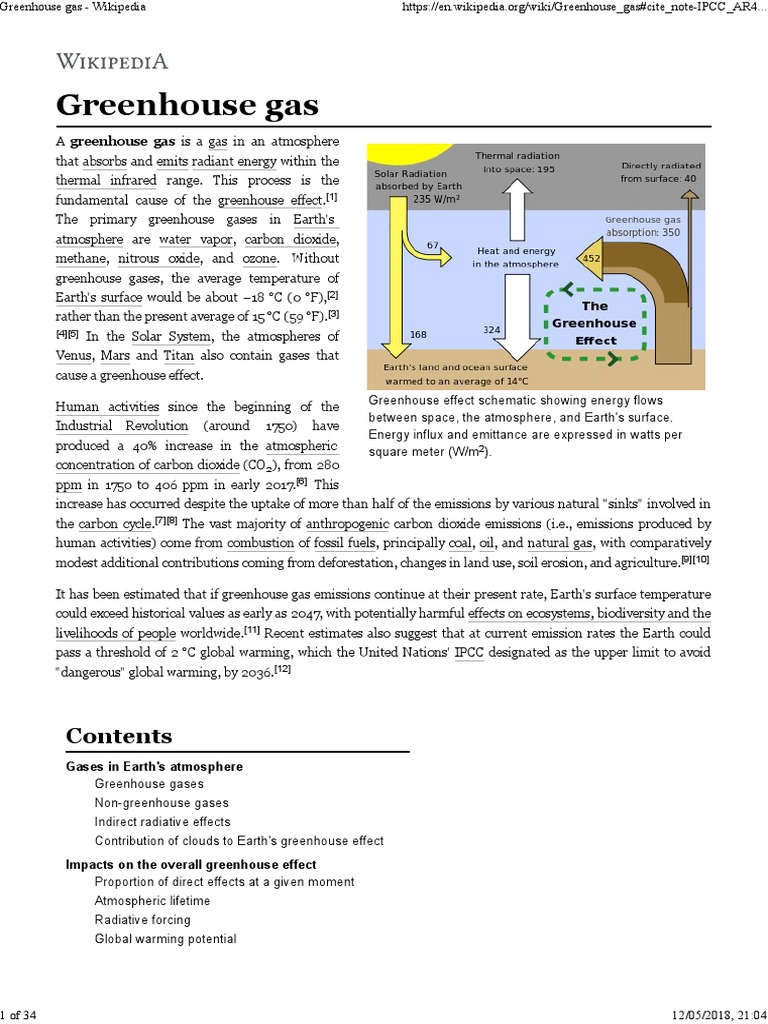 GH Gas | PDF | Greenhouse Gas | Greenhouse Effect