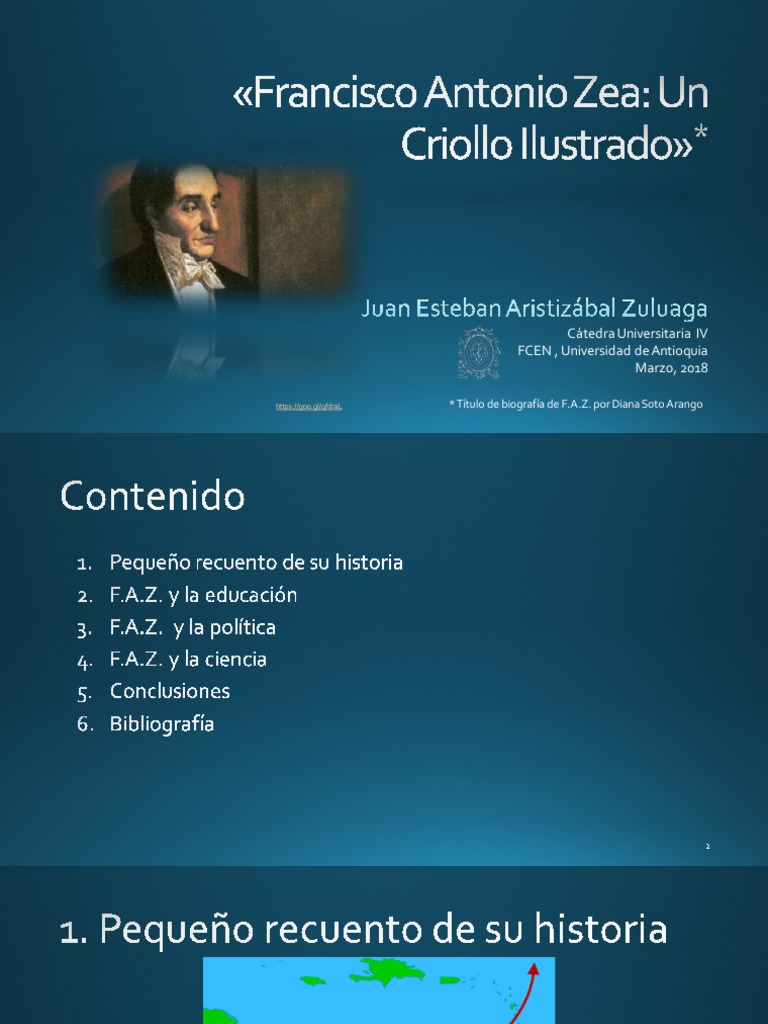 Francisco Antonio Zea: Un Criollo Ilustrado | PDF