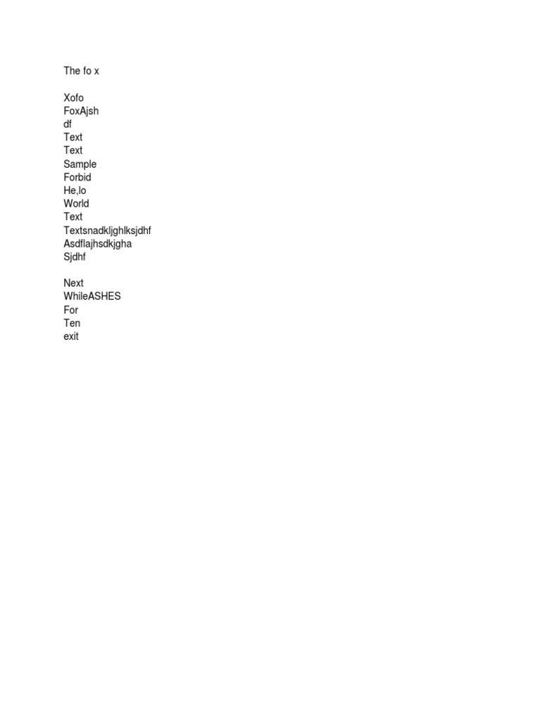 Sample Text Analysis | PDF
