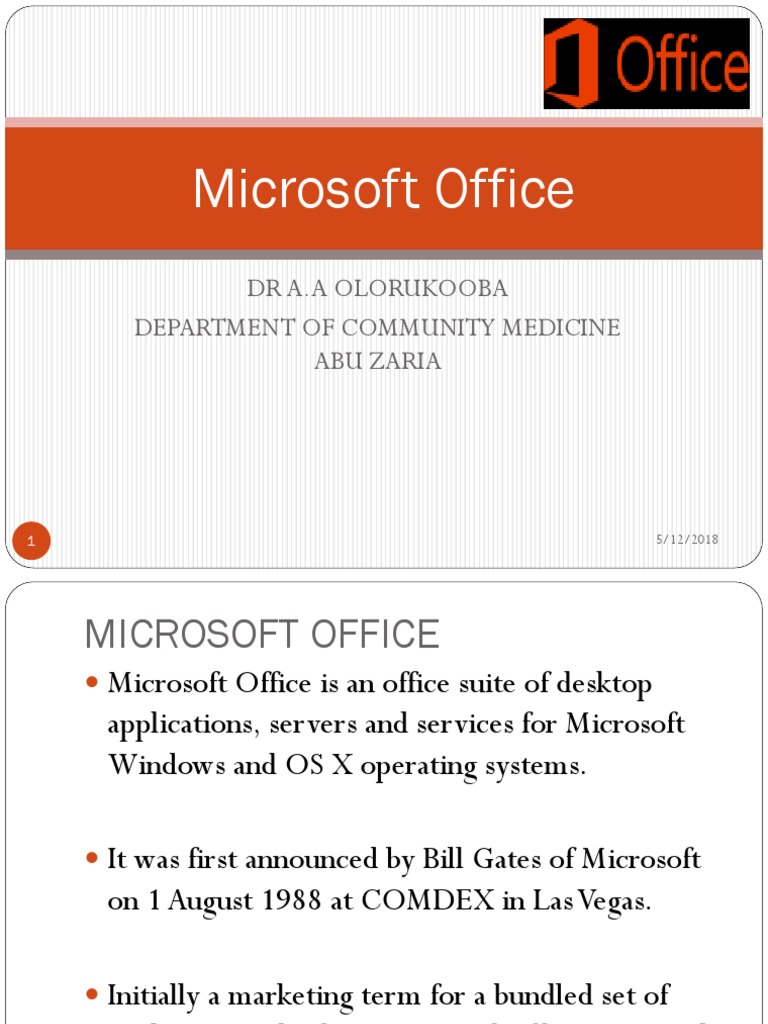 Microsoft Office Suite Overview | PDF | Microsoft Office | Operating ...