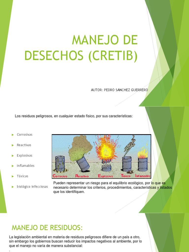 Manejo de Residuos Peligrosos (CRETIB) | PDF | Toxicidad | Residuos