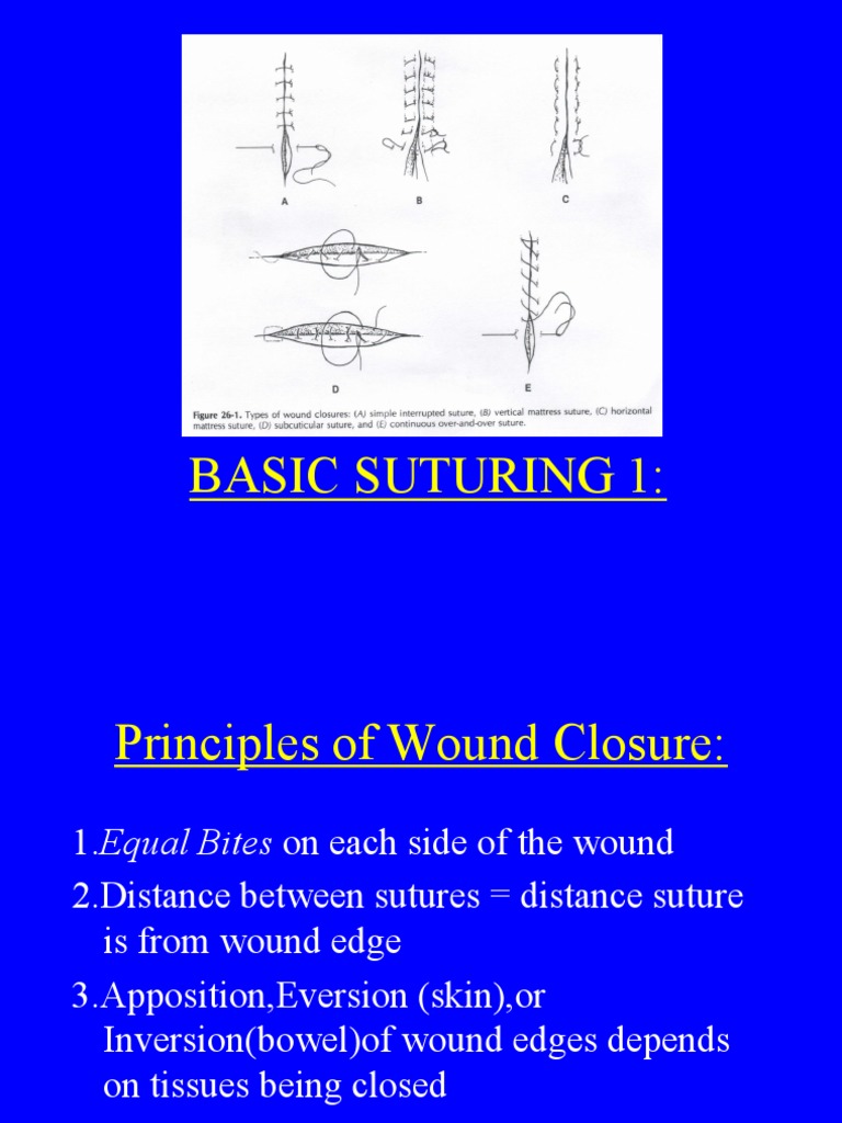 Basic Suturing | PDF | Surgical Suture | Medical Procedures