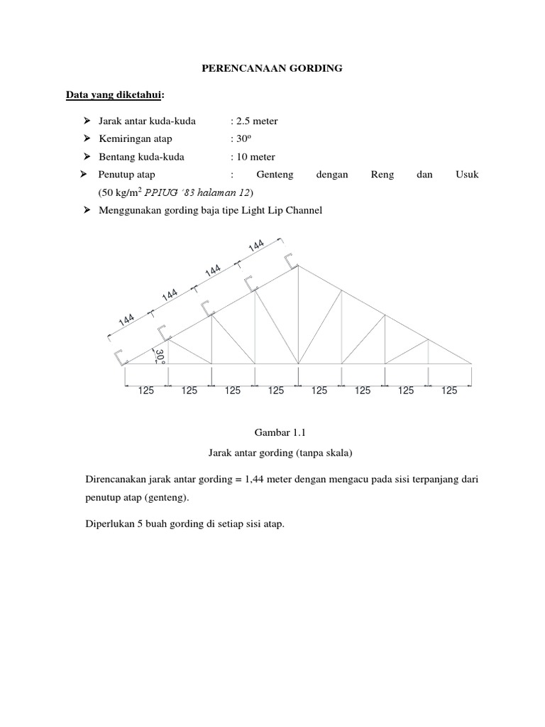 Perencanaan Gording 27 Feb | PDF
