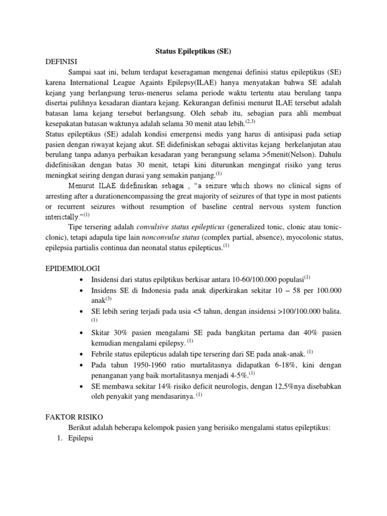 Status Epileptikus | PDF