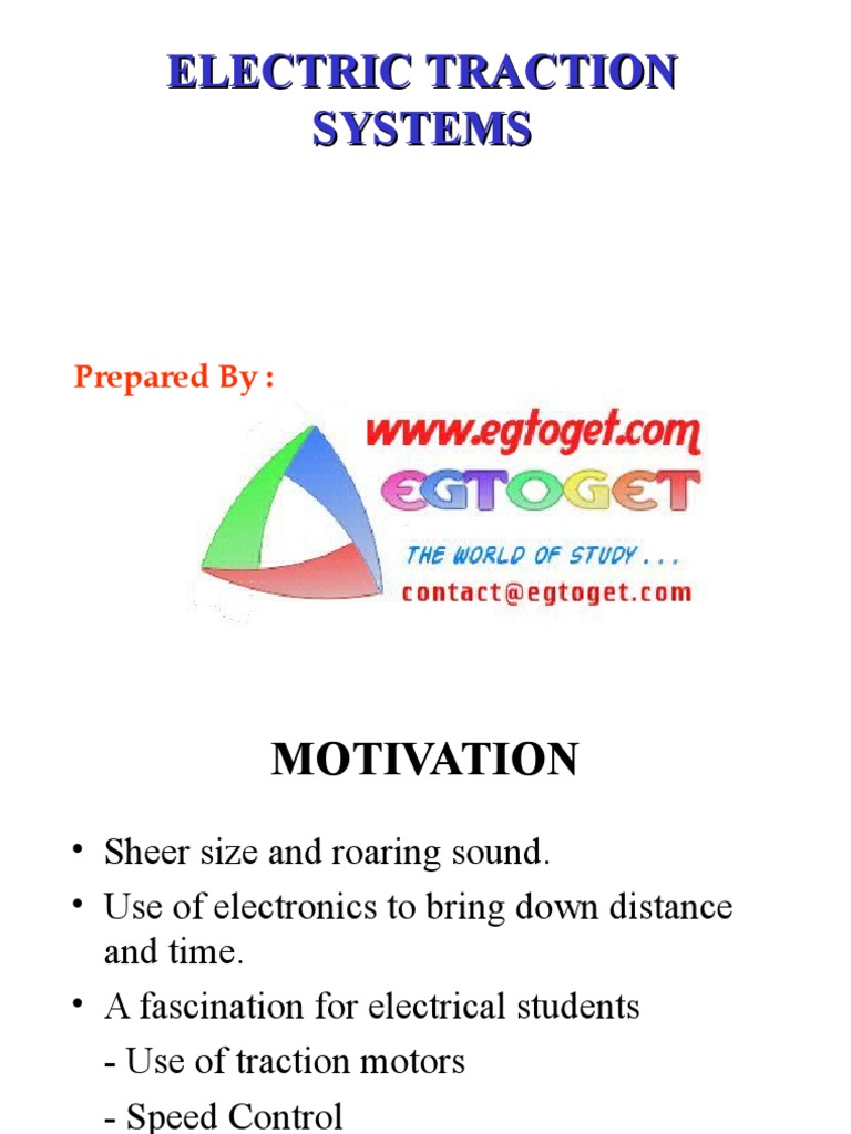 Electric Traction System | PDF | Rail Transport | Electric Motor