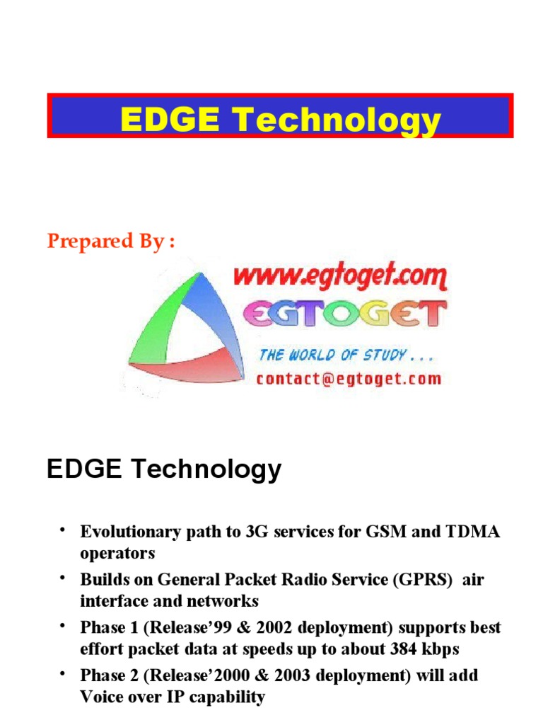 EDGE Technology: Prepared by | PDF | General Packet Radio Service | Gsm