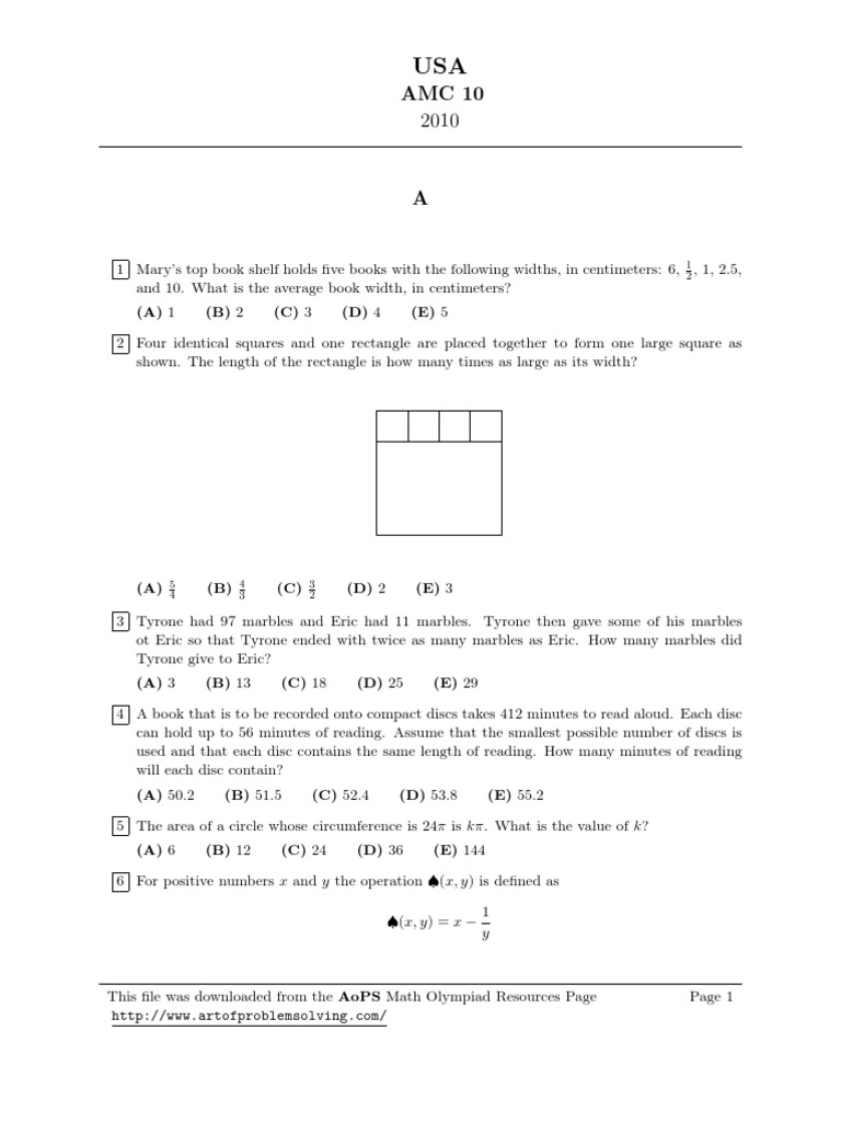 High School Contest Problems | PDF | Area | Numbers