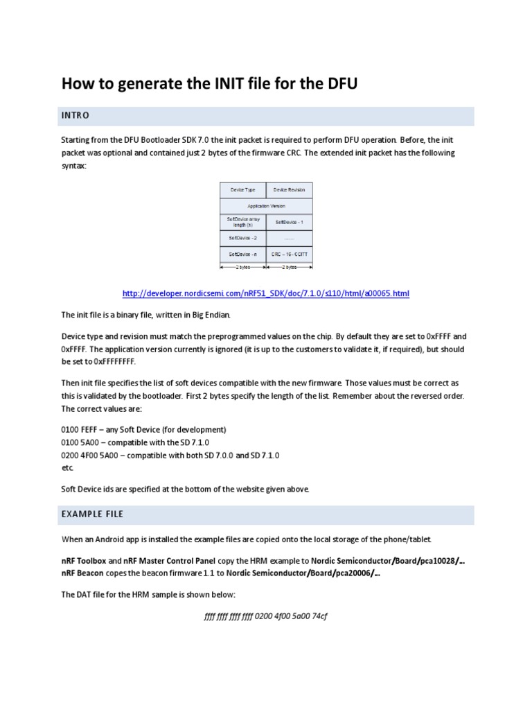 1447.how To Generate The INIT File For DFU PDF | PDF | Booting | Computer File