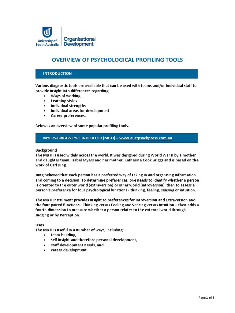 Overview of Profiling Tools | PDF | Metaphysics Of Mind ...