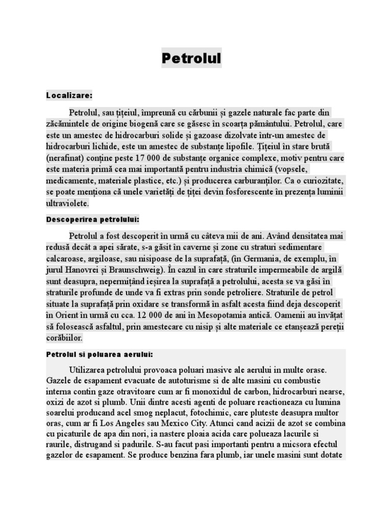 Petrol Ul | PDF