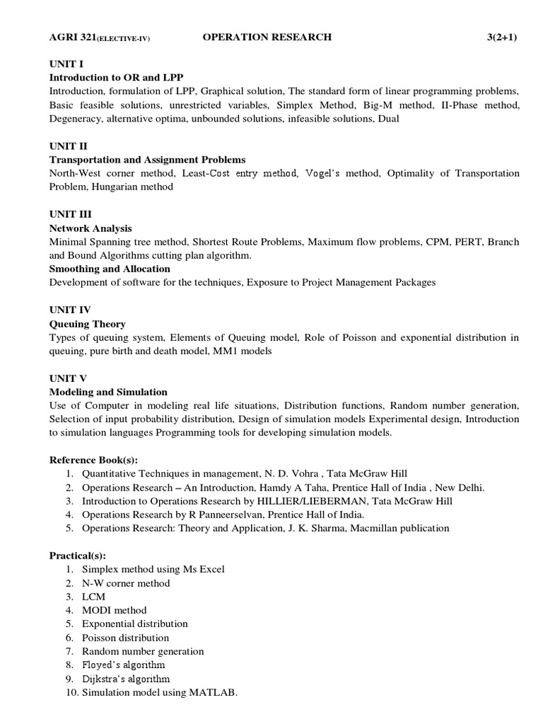 Operation Research 1 | PDF | Teaching Methods & Materials | Computers