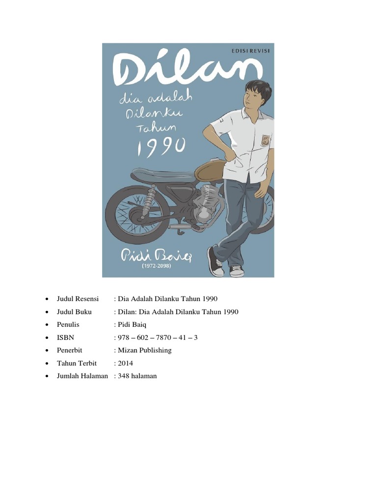 Resensi Novel Dilan 1990 oleh Pidi Baiq | PDF