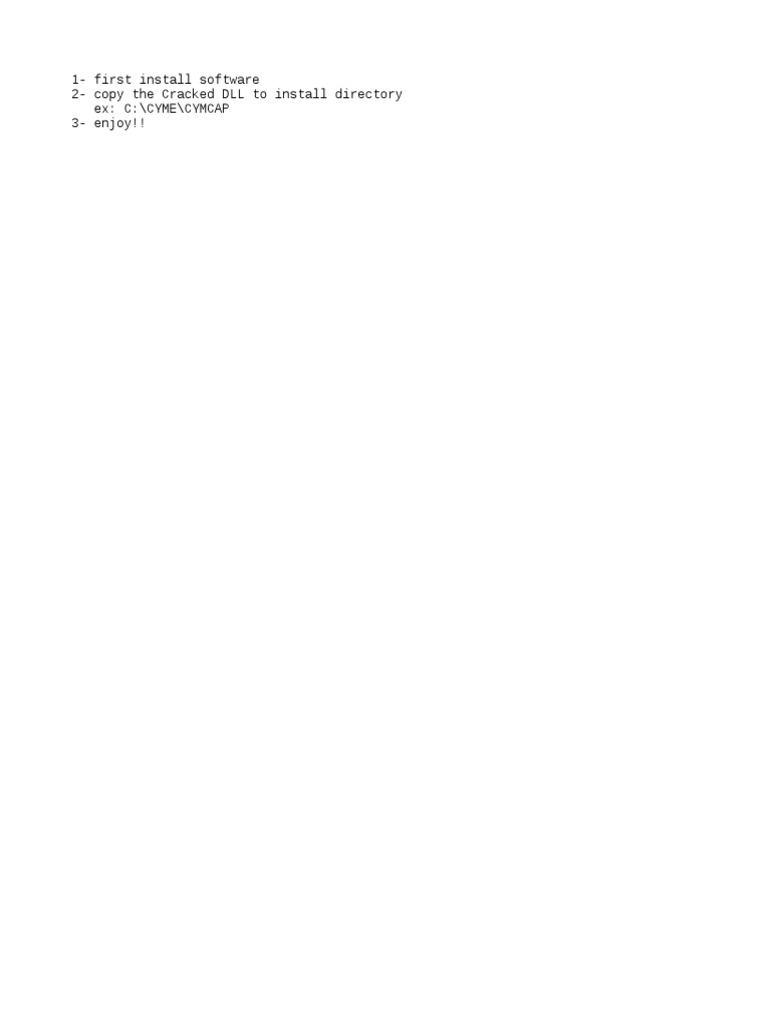 1-First Install Software 2 - Copy The Cracked DLL To Install Directory ...