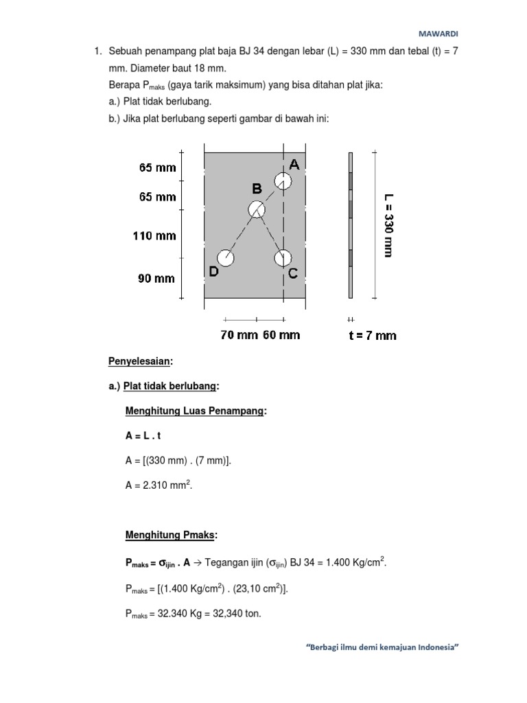 Analisis Kekuatan Baja BJ 34 dan BJ 37 | PDF