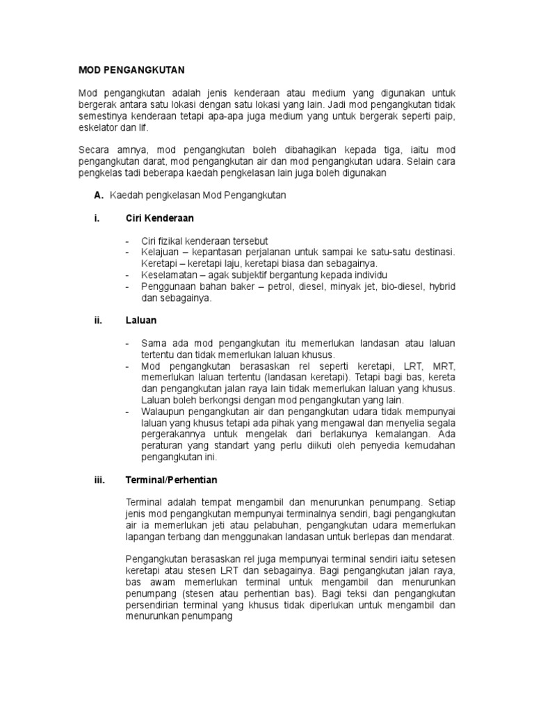 Mod Pengangkutan 1 Pdf