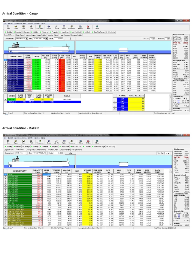 Arrival Condition - Cargo | PDF