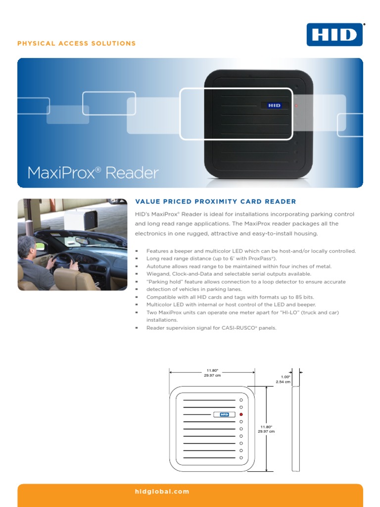 3.18.5375AGN00 Prox Maxiprox Reader Ds en | PDF | Light Emitting Diode | Telecommunications
