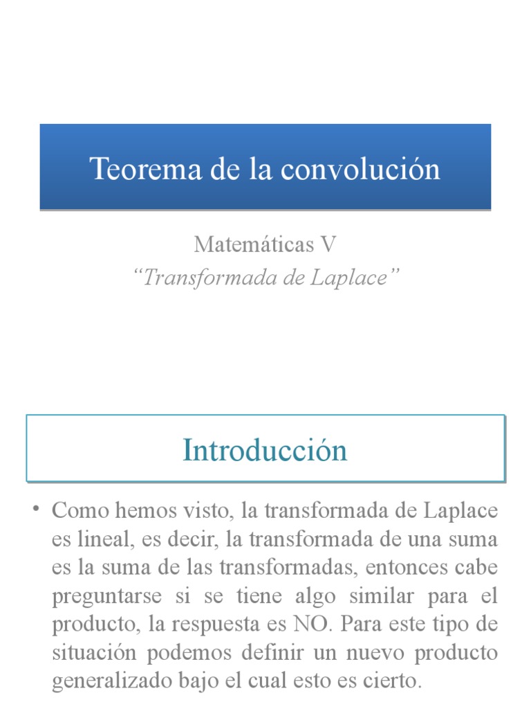 Teorema de La Convolución | PDF