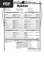 Vampire Revised Quickstart Sheet | PDF