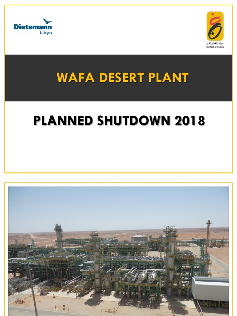 00 Shut Down 2018 - Presentation Wafa Field 18 March - Rev1 | PDF ...