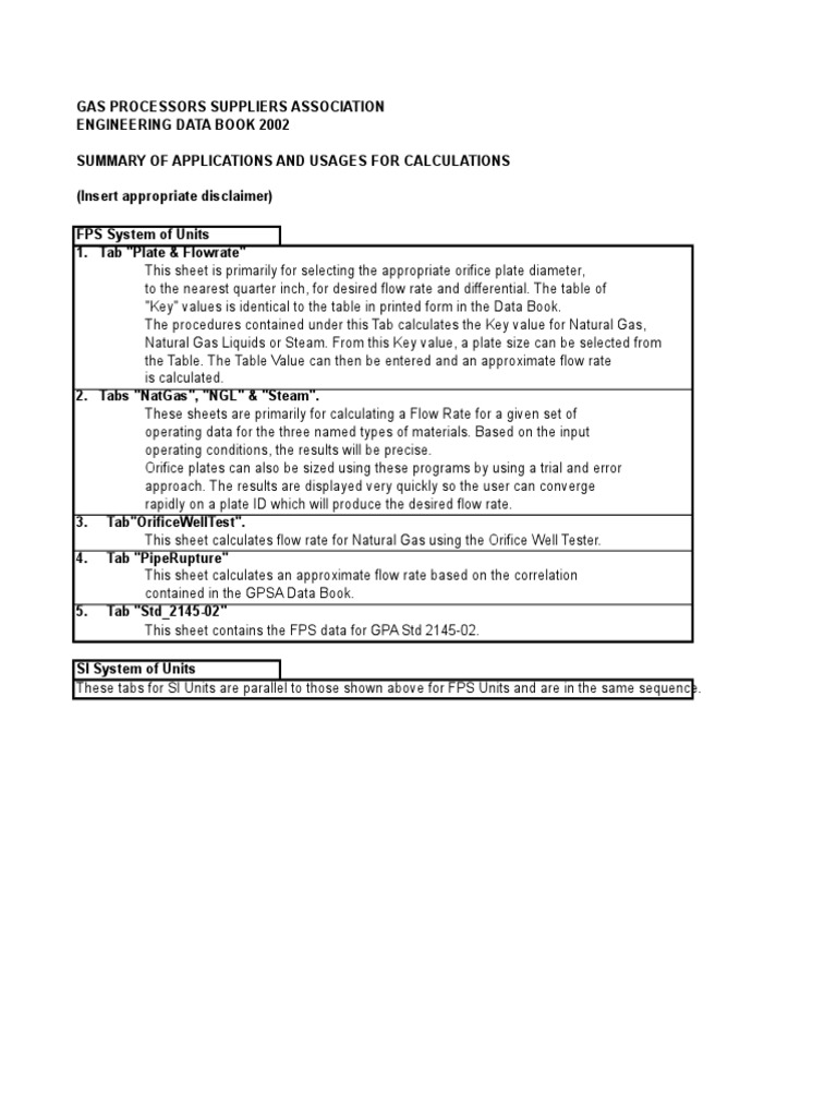 Orifice Calcs - FPS & SI - 2 | PDF | Density | Pressure