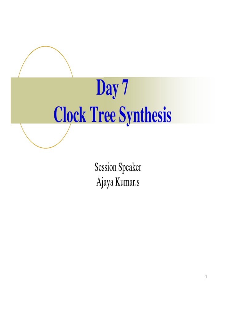 7 CLK Tree Synthesis PDF | PDF | Electrical Grid | Electronic Design