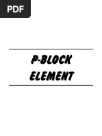 Complete P Block Elements JEE | PDF