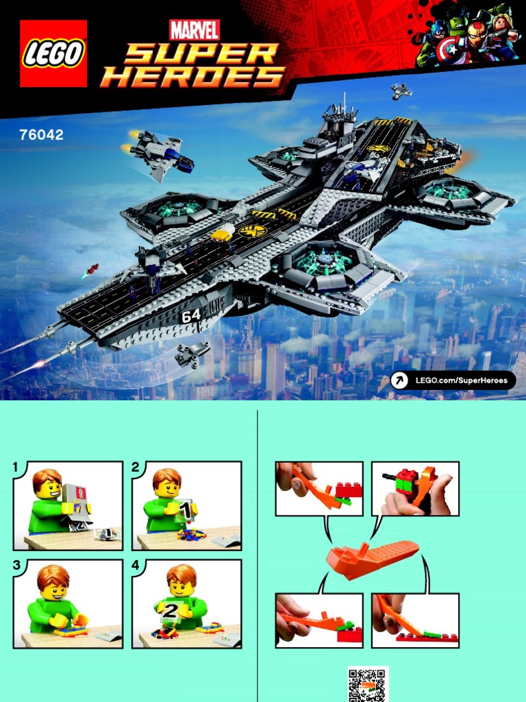 Instructions The Shield Helicarrier - Lego | PDF | Rolling Stock