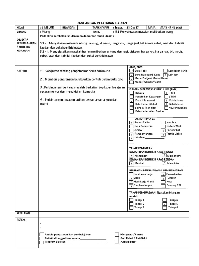 RPH Pak 21 MT TH6 | PDF