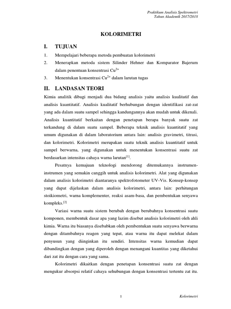 Kolorimetri | PDF