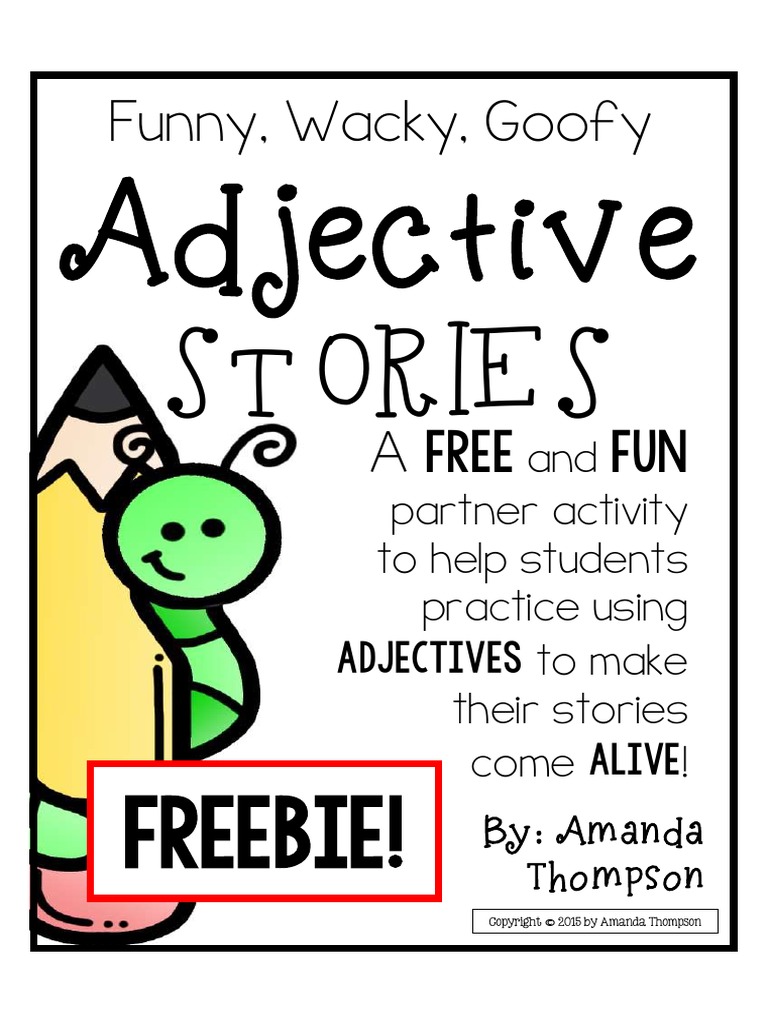 Adjectives Stories Freebie | PDF