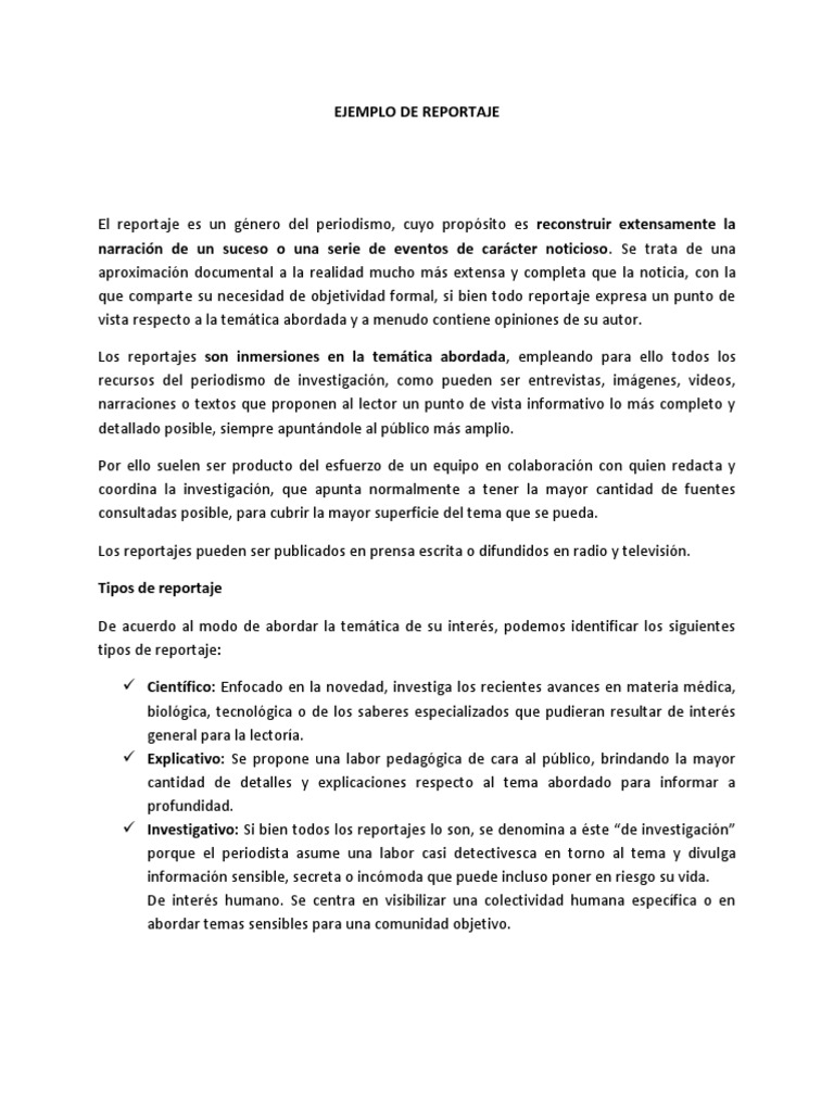 Ejemplo de Reportaje Escrito | Venezuela | Inflación