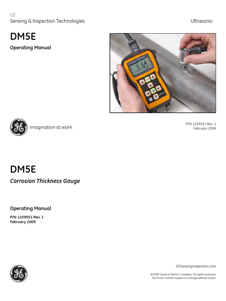 DM5E Manual | PDF | Calibration | Ultrasound