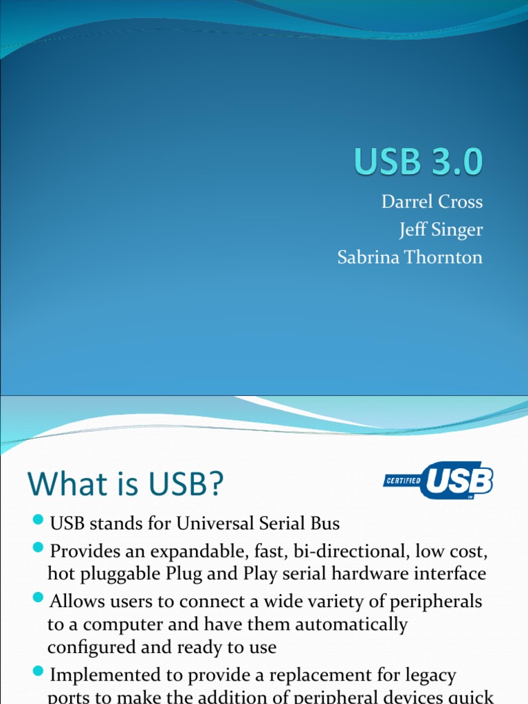 USB Technology Overview and History | PDF | Usb | Electrical Engineering