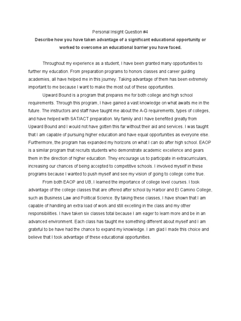 Leveraging Educational Opportunities | PDF