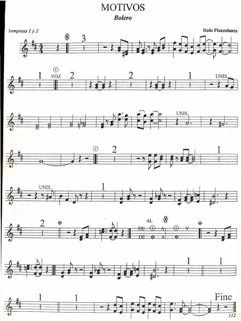 Motivos Sheet Music PDF | PDF