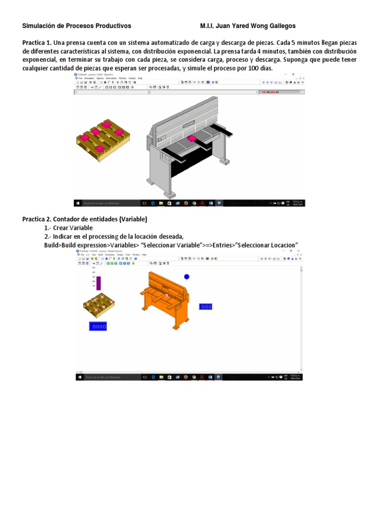 Practica 1 2 y 3 Promodel | Descargar gratis PDF | Simulación ...